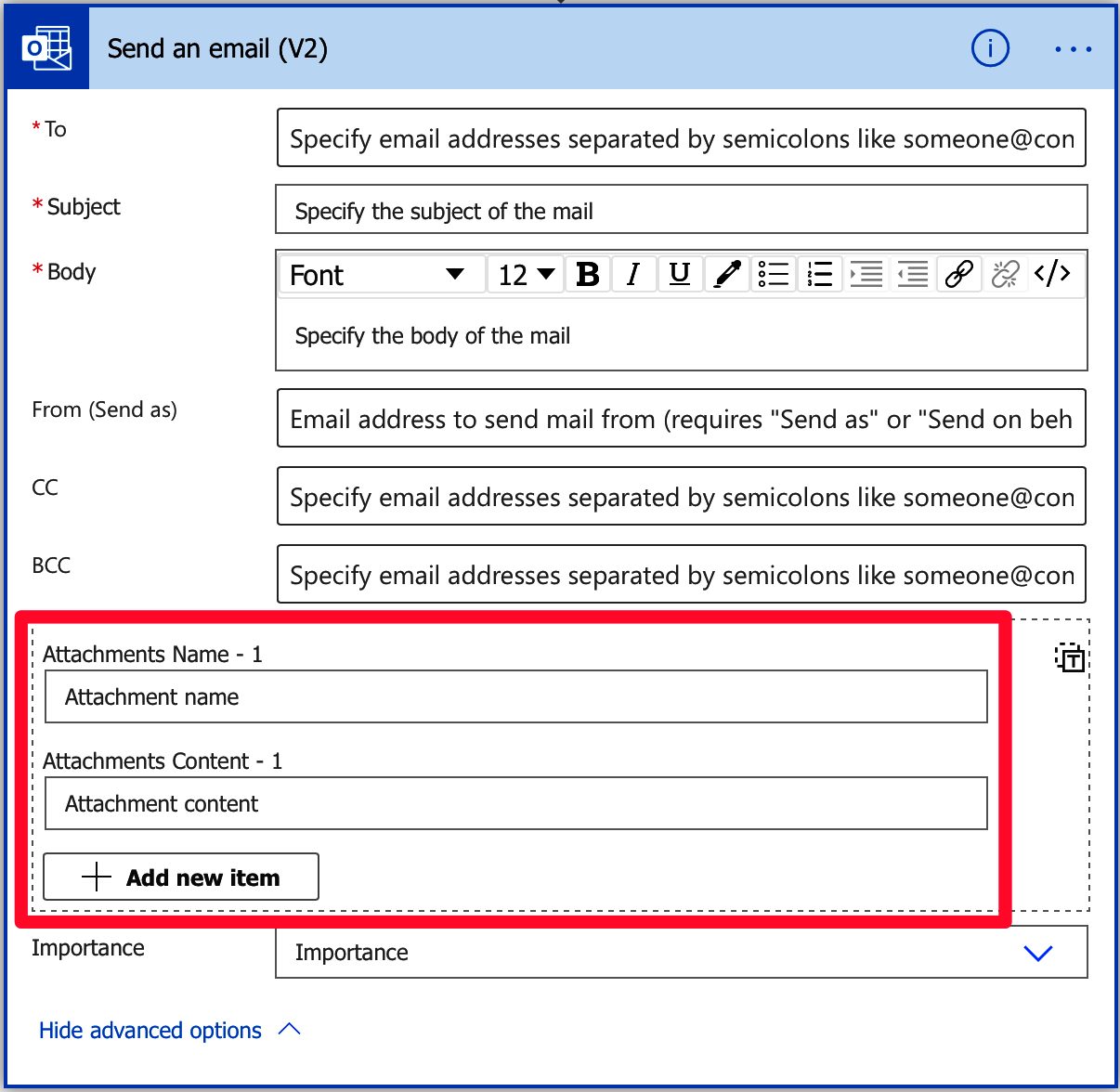 Power Automate: Add attachment to e-mail dynamically - Manuel T. Gomes