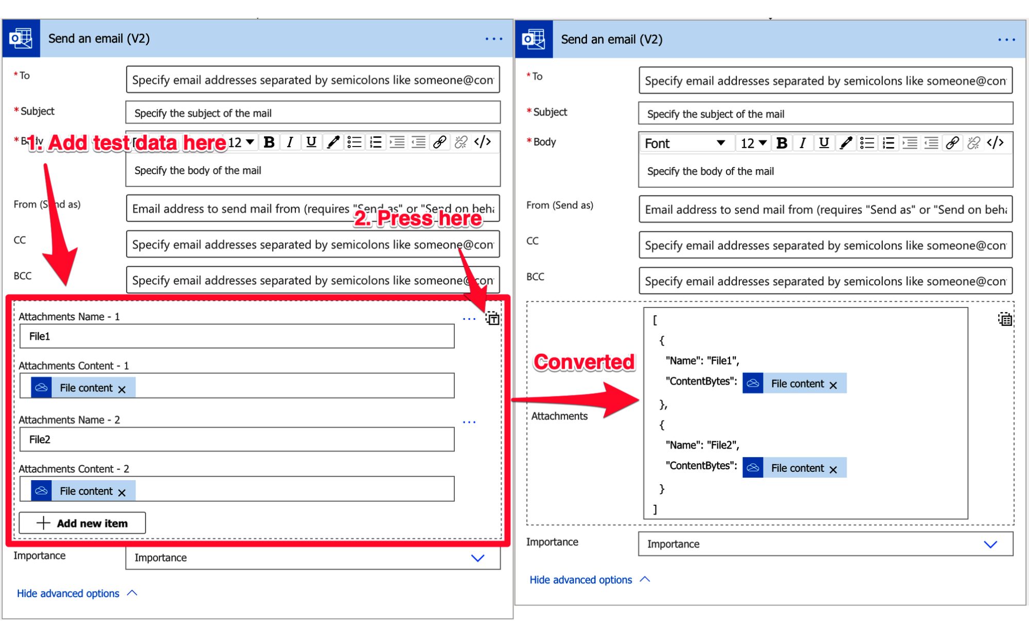 Power Automate: Add attachment to e-mail dynamically - Manuel T. Gomes