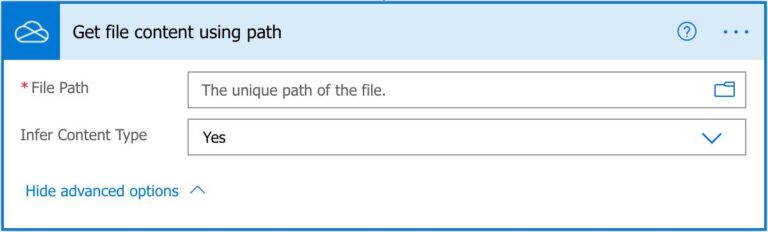 Power Automate: OneDrive for Business - Get File Content Using Path ...