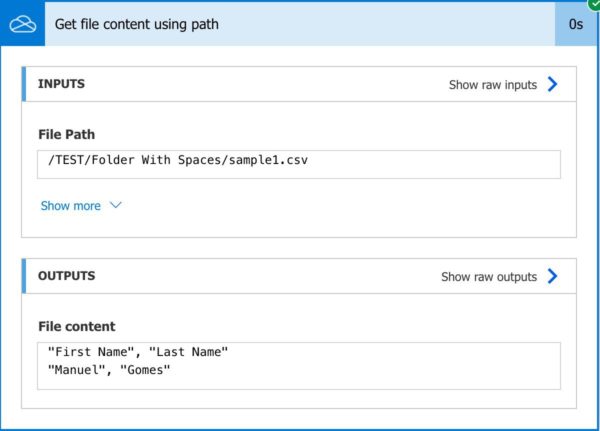 Power Automate: OneDrive for Business - Get File Content Using Path ...