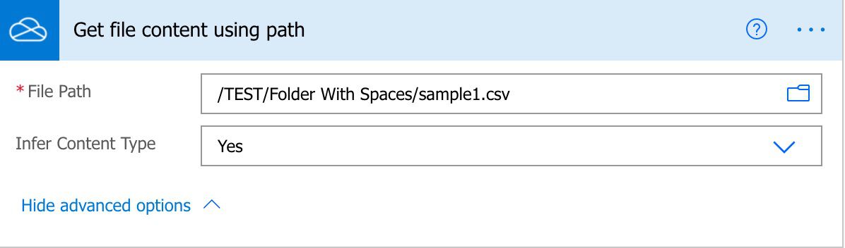 Power Automate: OneDrive for Business - Get File Content Using Path ...