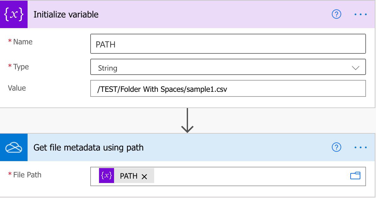 Power Automate: OneDrive for Business - Get file metadata using path ...
