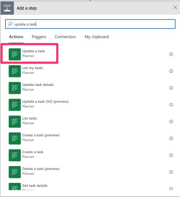 Power Automate: Planner - Update a task Action - Manuel T. Gomes