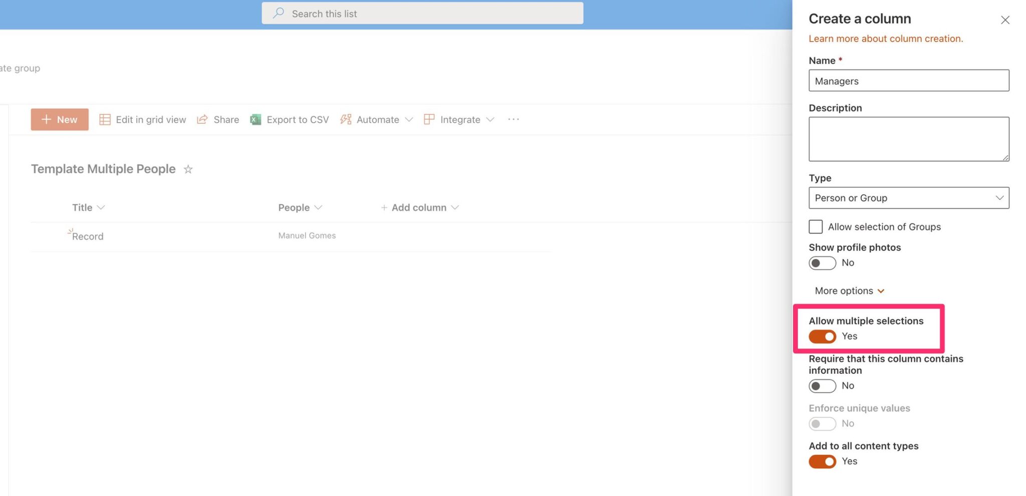 Power Automate: Multi-select columns in SharePoint - Manuel T. Gomes