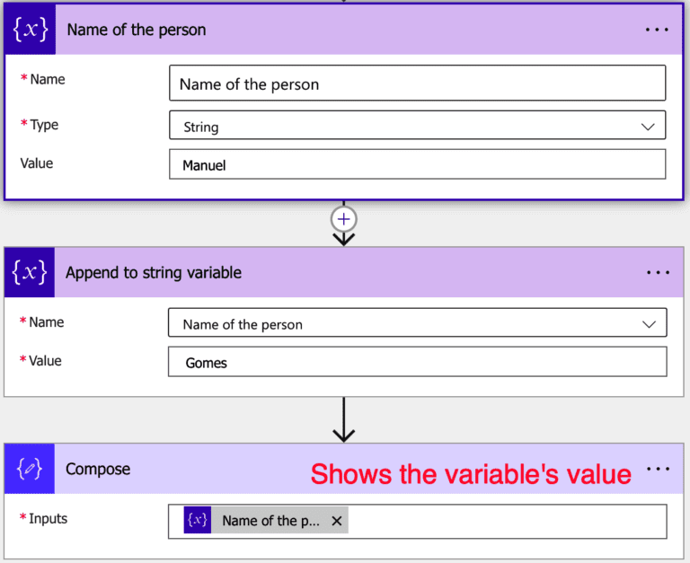 Power Automate: Append to string variable Action - Manuel T. Gomes
