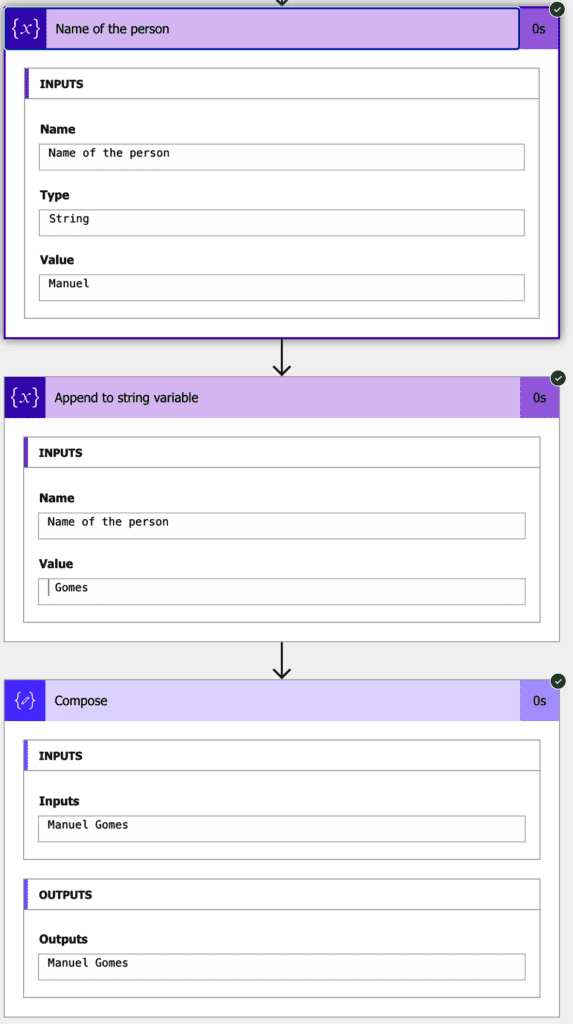 Power Automate: Append to string variable Action - Manuel T. Gomes