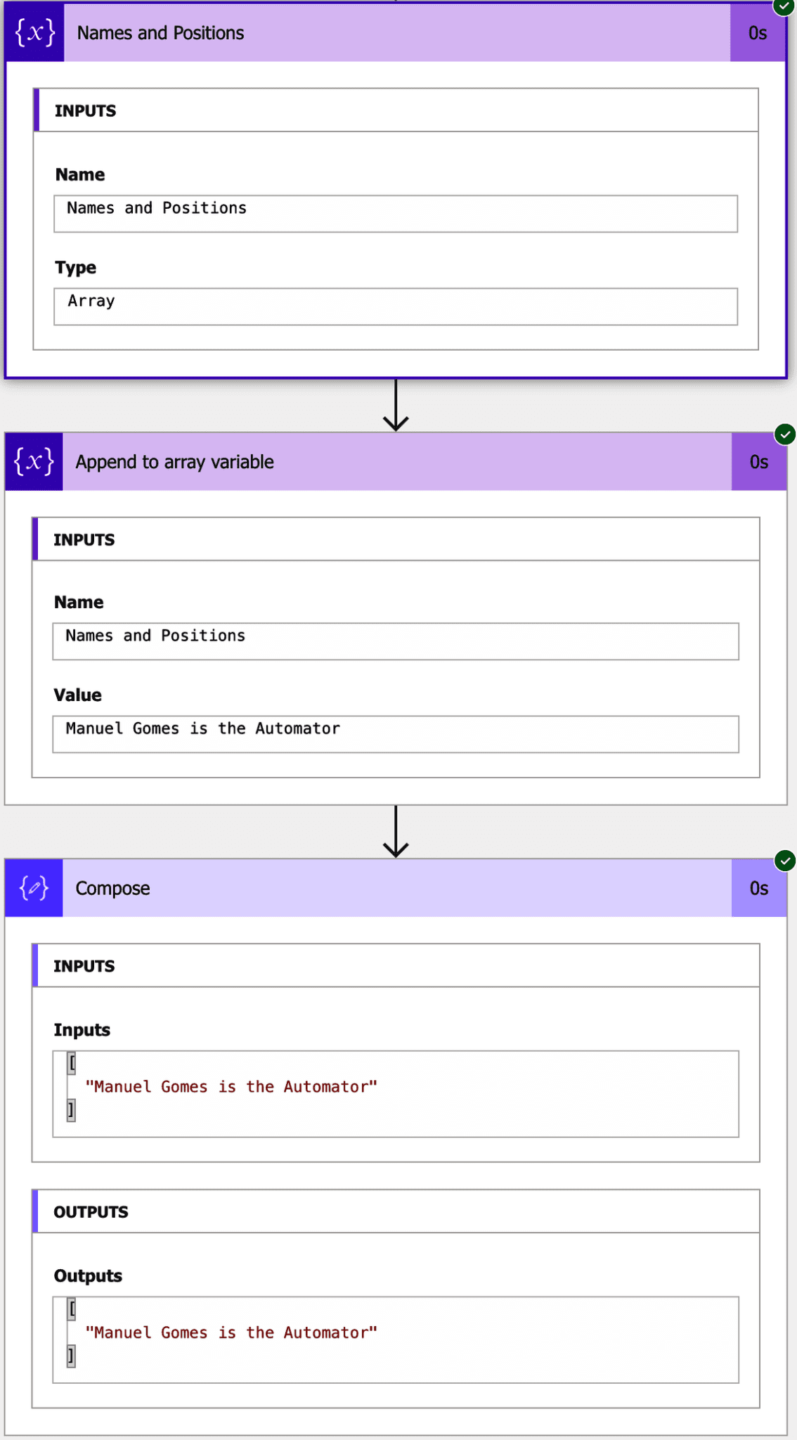 Power Automate: Append to array variable Action - Manuel T. Gomes