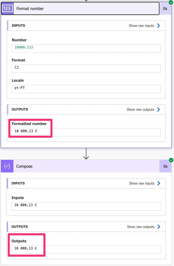 Power Automate: How to convert a string to formatted currency? - Manuel ...