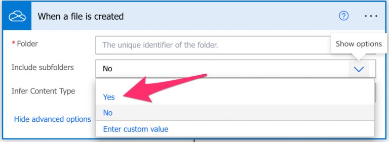 Power Automate: OneDrive for Business - When a file is created Trigger ...