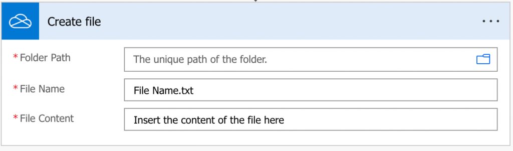 Power Automate: OneDrive for Business - Create file action - Manuel T. Gomes