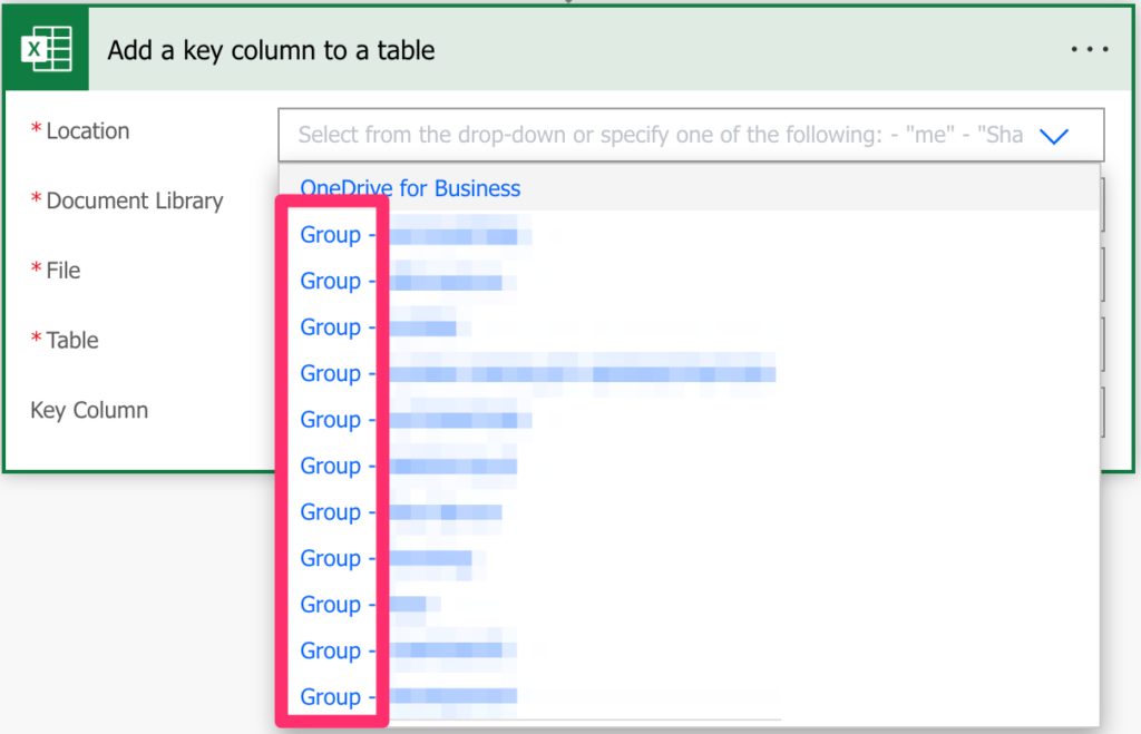 Power Automate: Office 365 Excel - Add a key column to a table action - Manuel T. Gomes