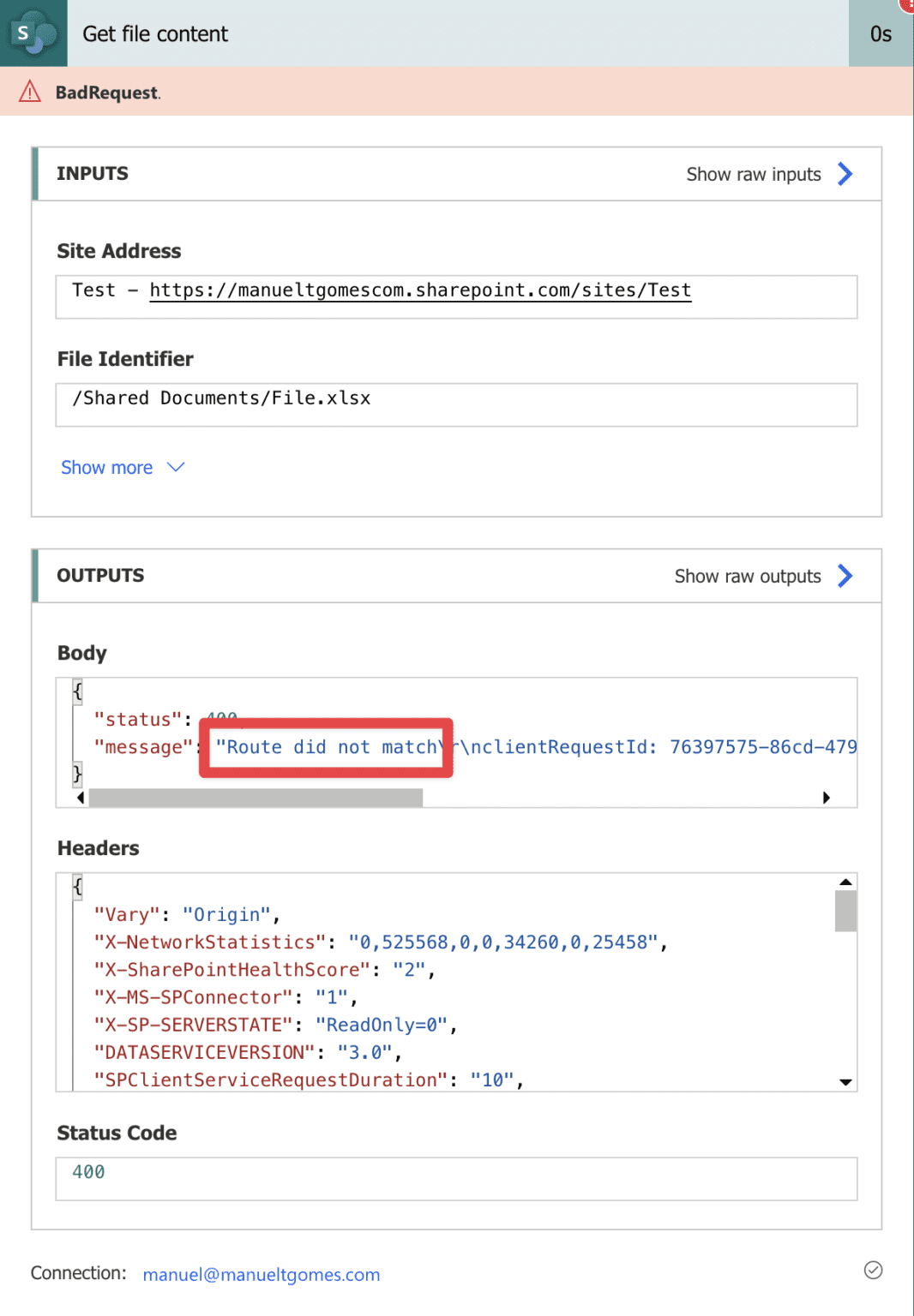 Power Automate: SharePoint Get File Contents Action
